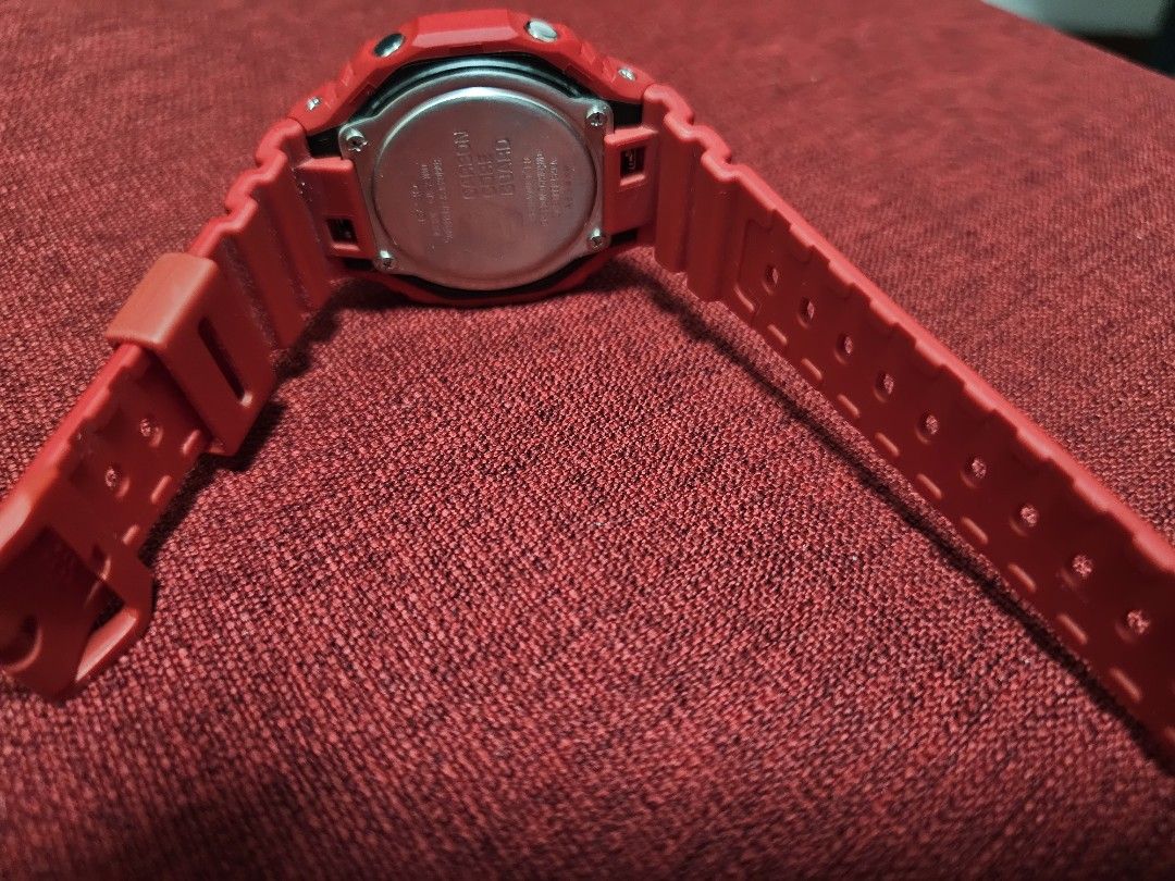 G Shock Casioak GA-2100-4A Red, Men's Fashion, Watches & Accessories ...