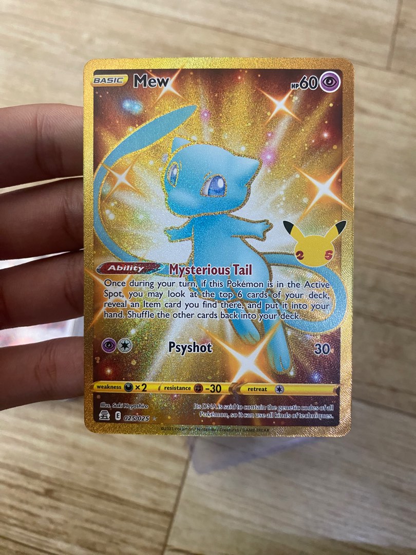 Gold Mew - Pokemon Celebrations, Video Gaming, Gaming Accessories, Game ...