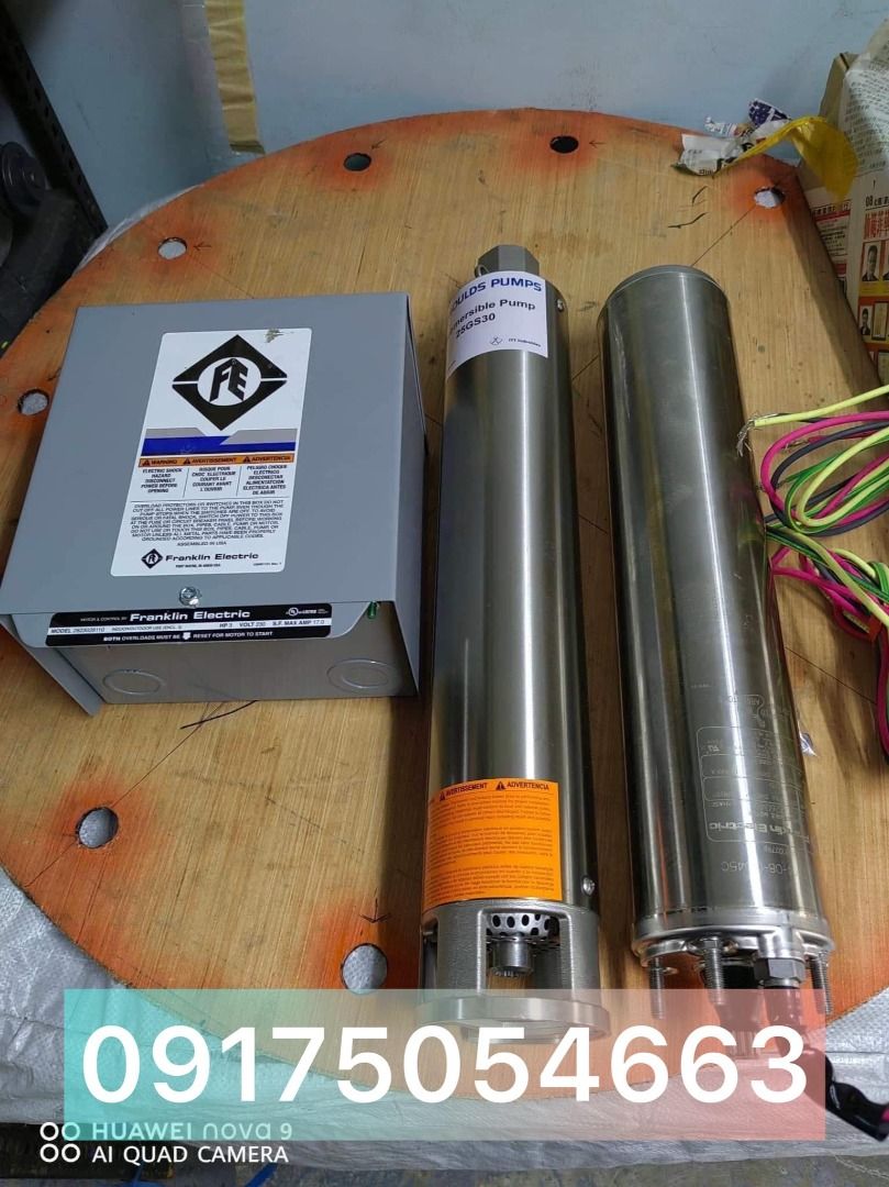 Goulds Submersible Pump With Franklin Motor and Control Box, Commercial ...