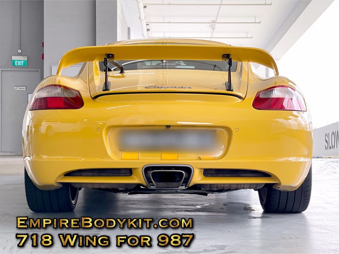 GT wing for Porsche Cayman 987, Car Accessories, Accessories on Carousell