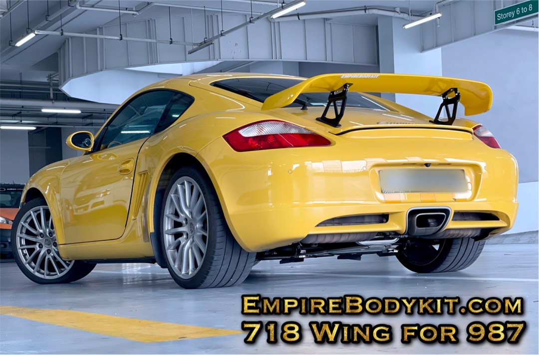 GT wing for Porsche Cayman 987, Car Accessories, Accessories on Carousell