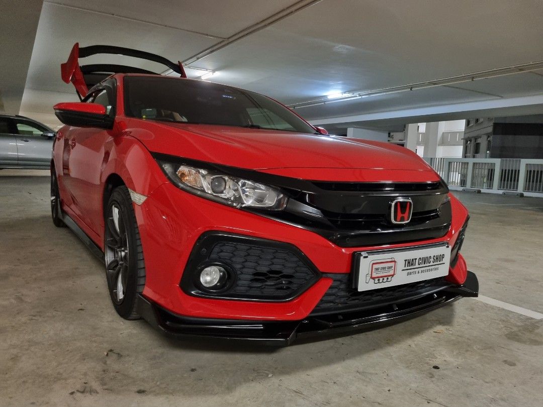 Honda Civic FC FK SI Bumper Front Lip, Car Accessories, Accessories on ...