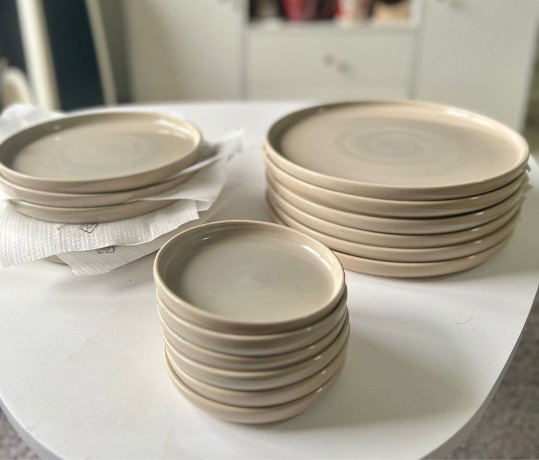 Hooga Plate Set of 6, Furniture & Home Living, Kitchenware & Tableware ...