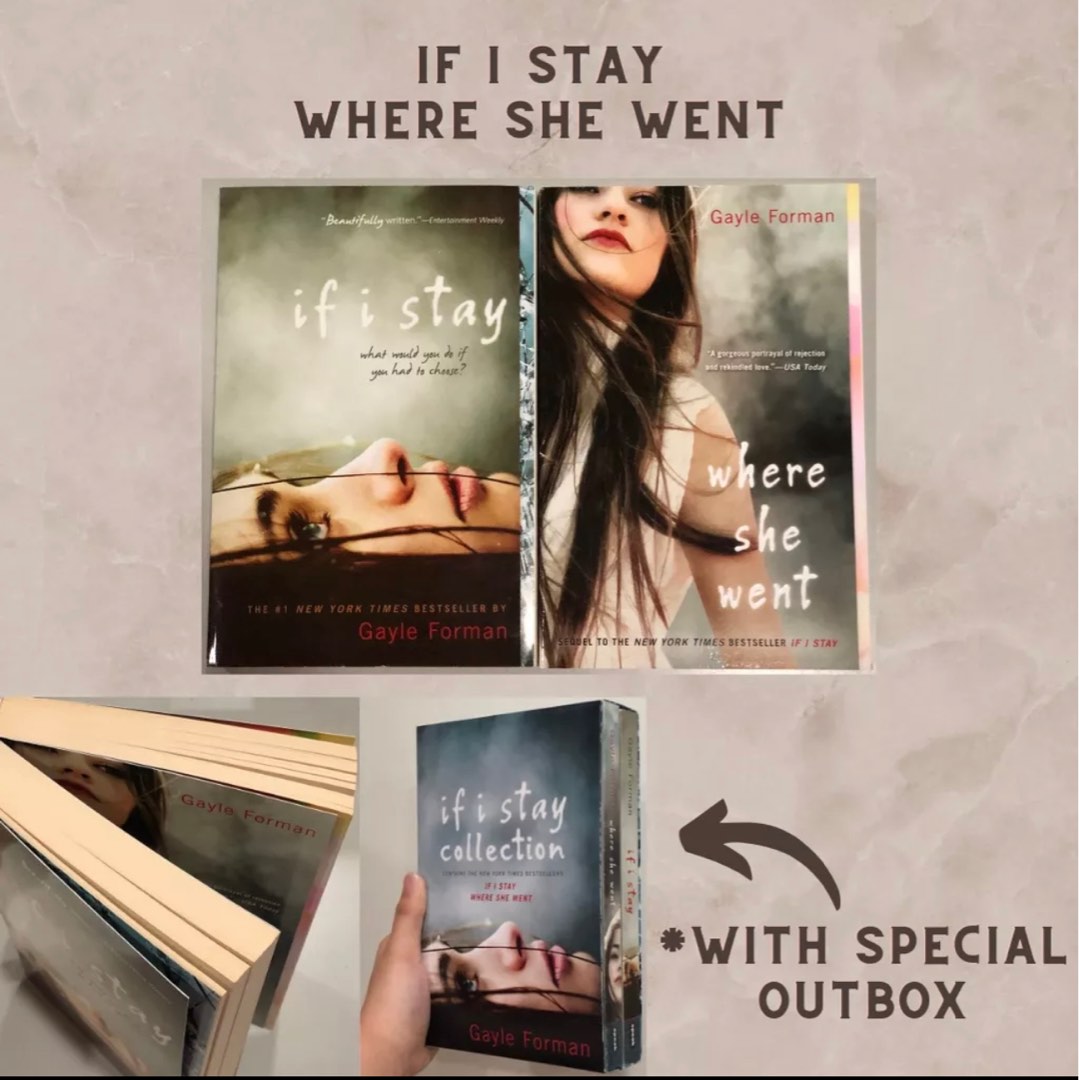 If I Stay & Where She Went Book with Special Outbox Set on Carousell