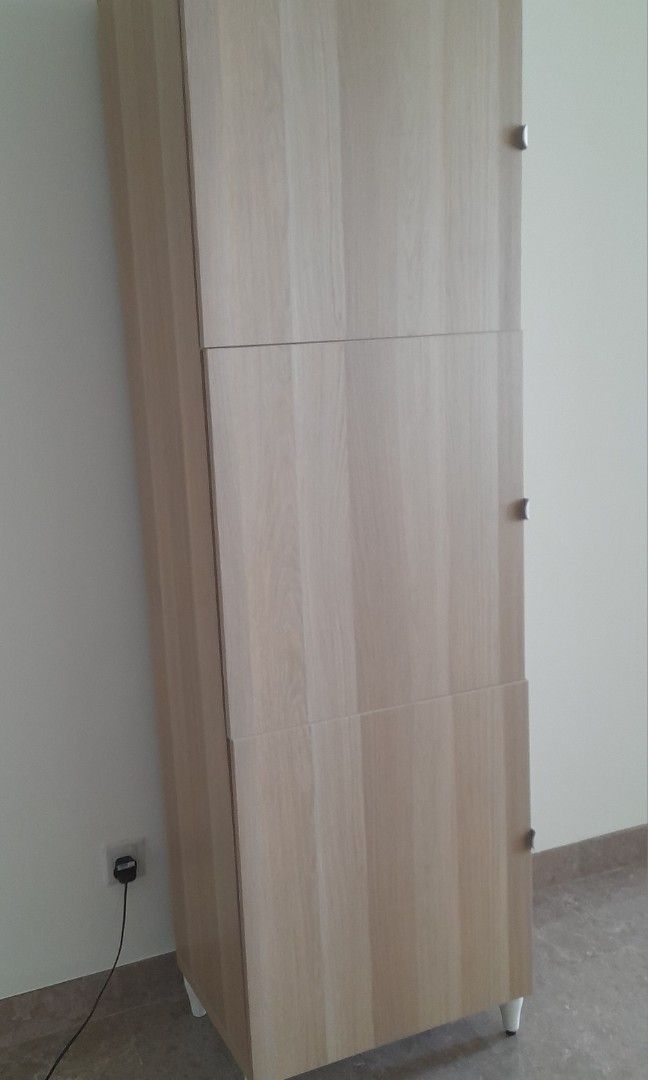 Ikea Besta Shelf Unit with 3 doors, Furniture & Home Living, Furniture ...