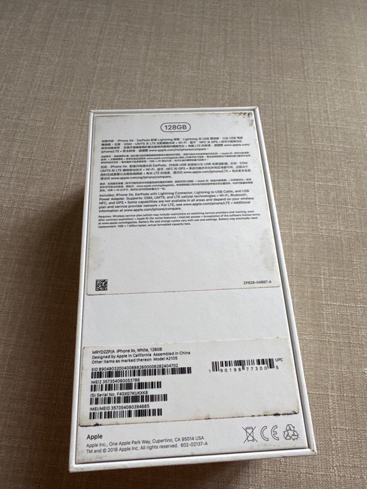 IPhone XR box, Mobile Phones & Gadgets, Mobile Phones, iPhone, iPhone X ...