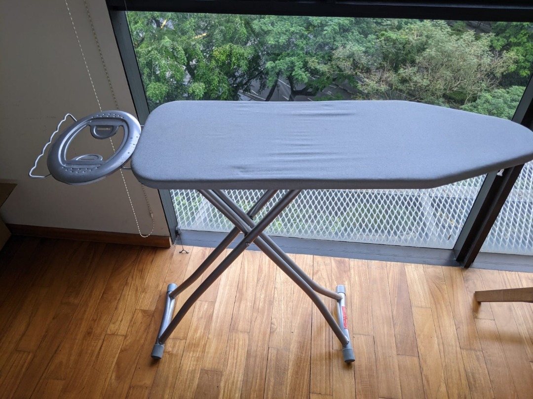 Iron board with cover, Furniture & Home Living, Cleaning & Homecare ...