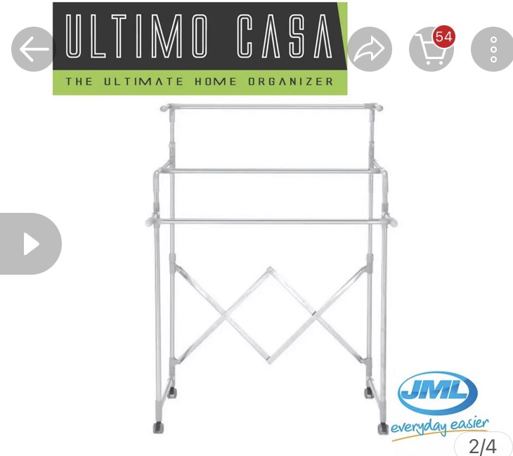 JML Ultimo Casa Deluxe | 84 - 120cm width Stainless Steel Clothes ...