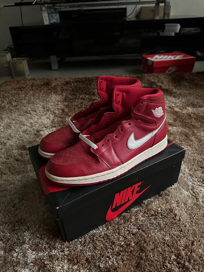Jordan 1 “Euro Red”, Men's Fashion, Footwear, Sneakers on Carousell