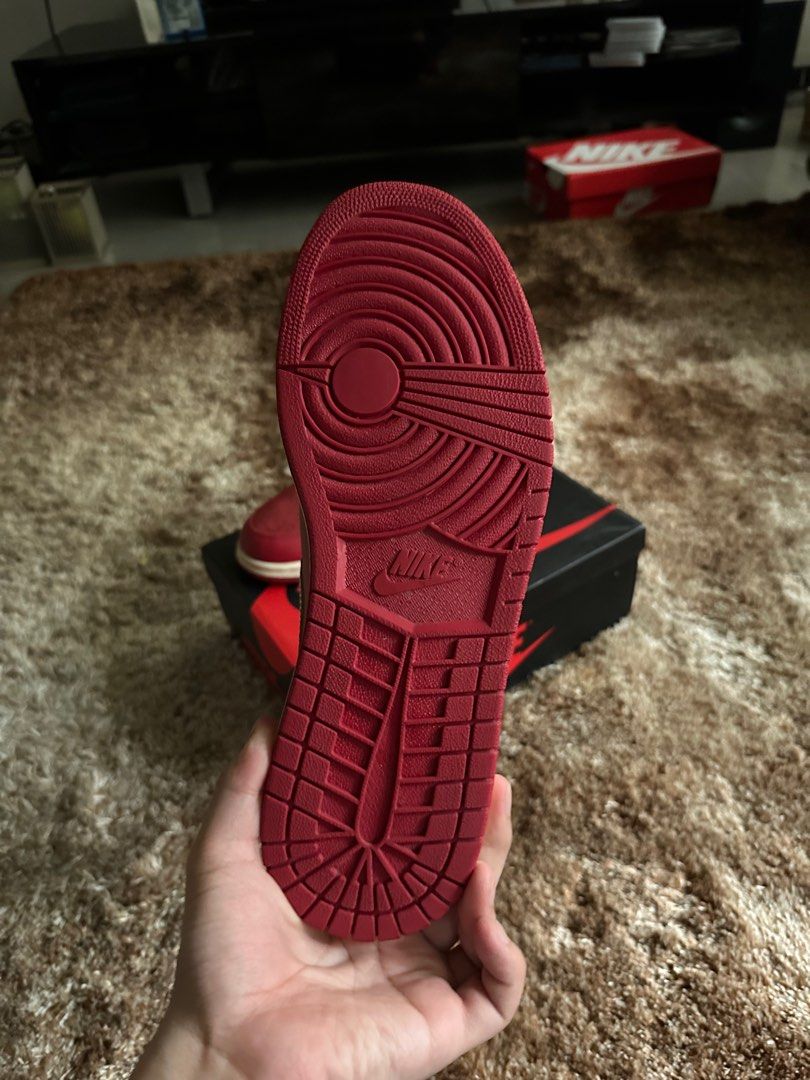 Jordan 1 “Euro Red”, Men's Fashion, Footwear, Sneakers on Carousell
