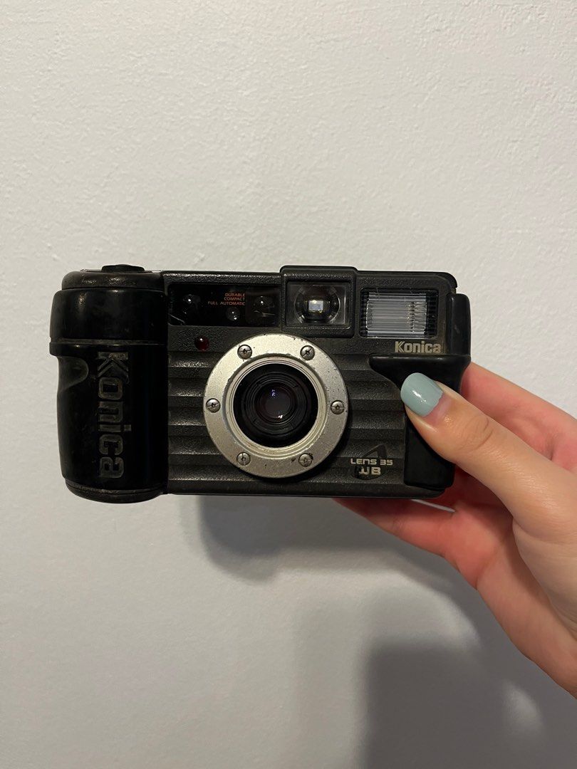 Konica New Genba Kantoku Film Camera, Photography, Cameras on Carousell