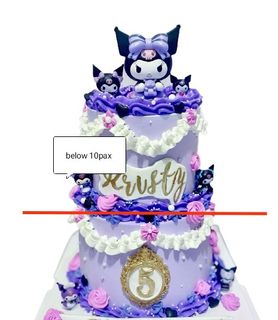 Kuromi cake, Food & Drinks, Homemade Bakes on Carousell