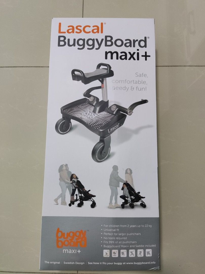 Lascal Buggy Board Stroller Standing Board + Saddle, Babies & Kids, Going Out, Other Babies ...