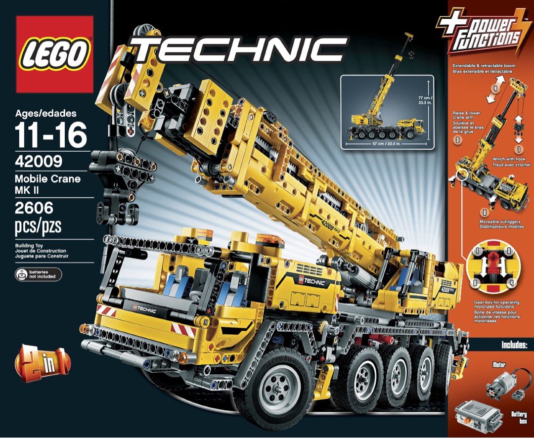 全新樂高Lego 42009 Technic Mobile Crane MK II, 興趣及遊戲, 玩具 & 遊戲類 - Carousell