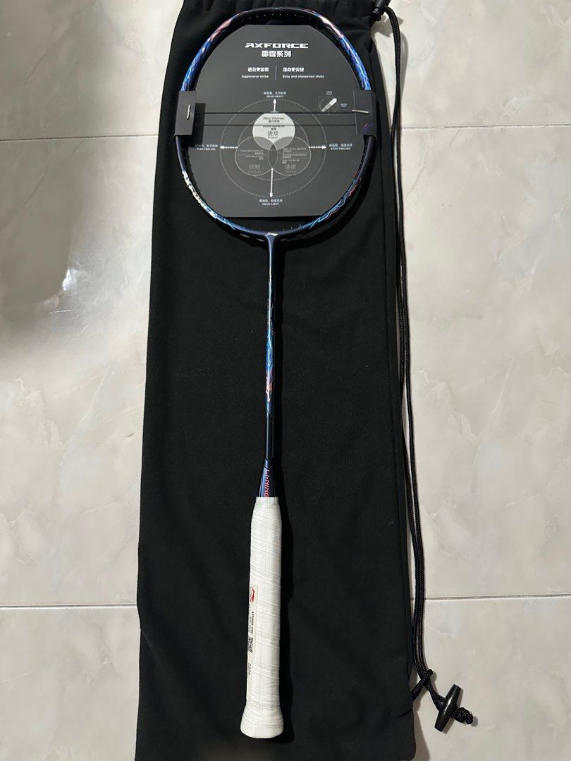 Lining AXFORCE 90 MAX DRAGON Badminton Racket, Sports Equipment, Sports ...