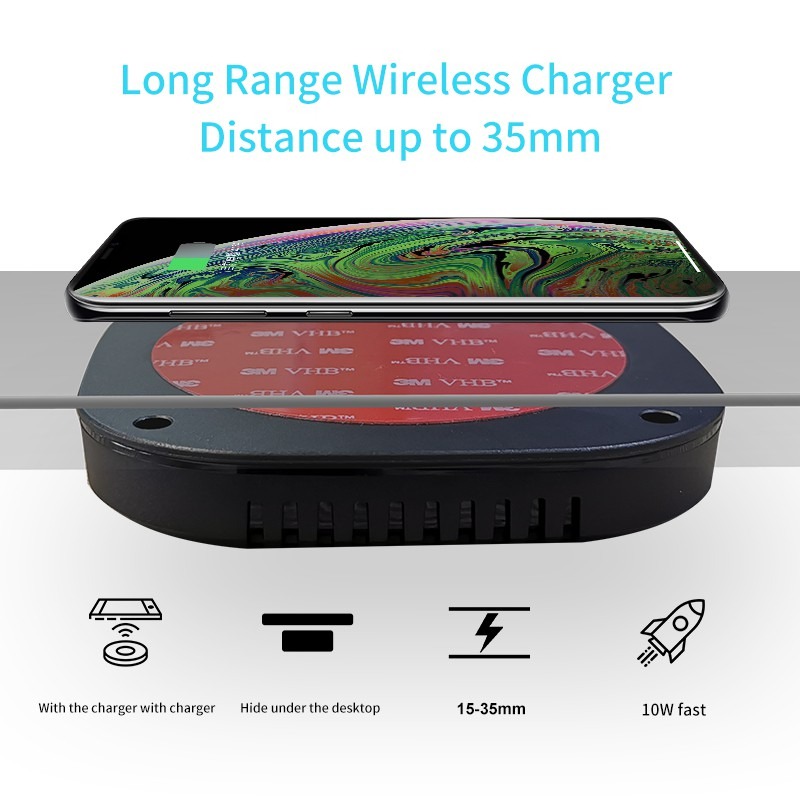 Long Range Wireless Charger 10W for Desktop/Table, Mobile Phones ...