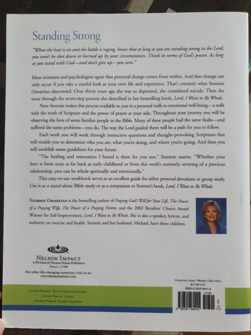 Lord, I want to be whole - Stormie omartian, Hobbies & Toys, Books ...