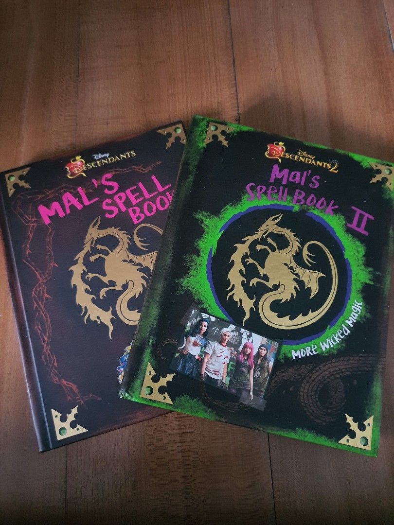 Disney Descendants Mal's Spell Book 1 & 2, Hobbies & Toys, Books ...