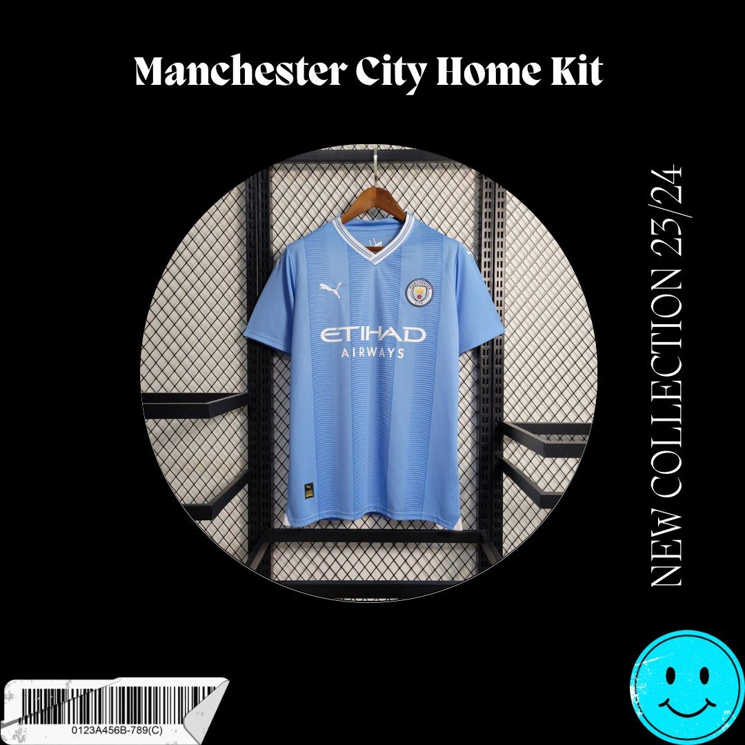 Manchester City Home Jersey 23/24, Sports Equipment, Sports & Games ...