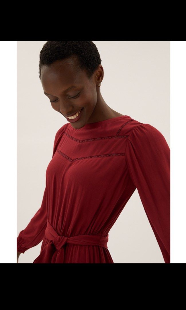Mark & Spencer red Dress, Women's Fashion, Dresses & Sets, Dresses on ...