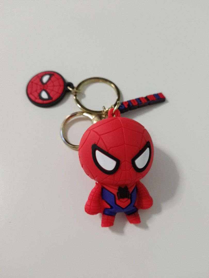 Marvel Iron Man Spider Man Captain America Keychain Ironman Spiderman ...