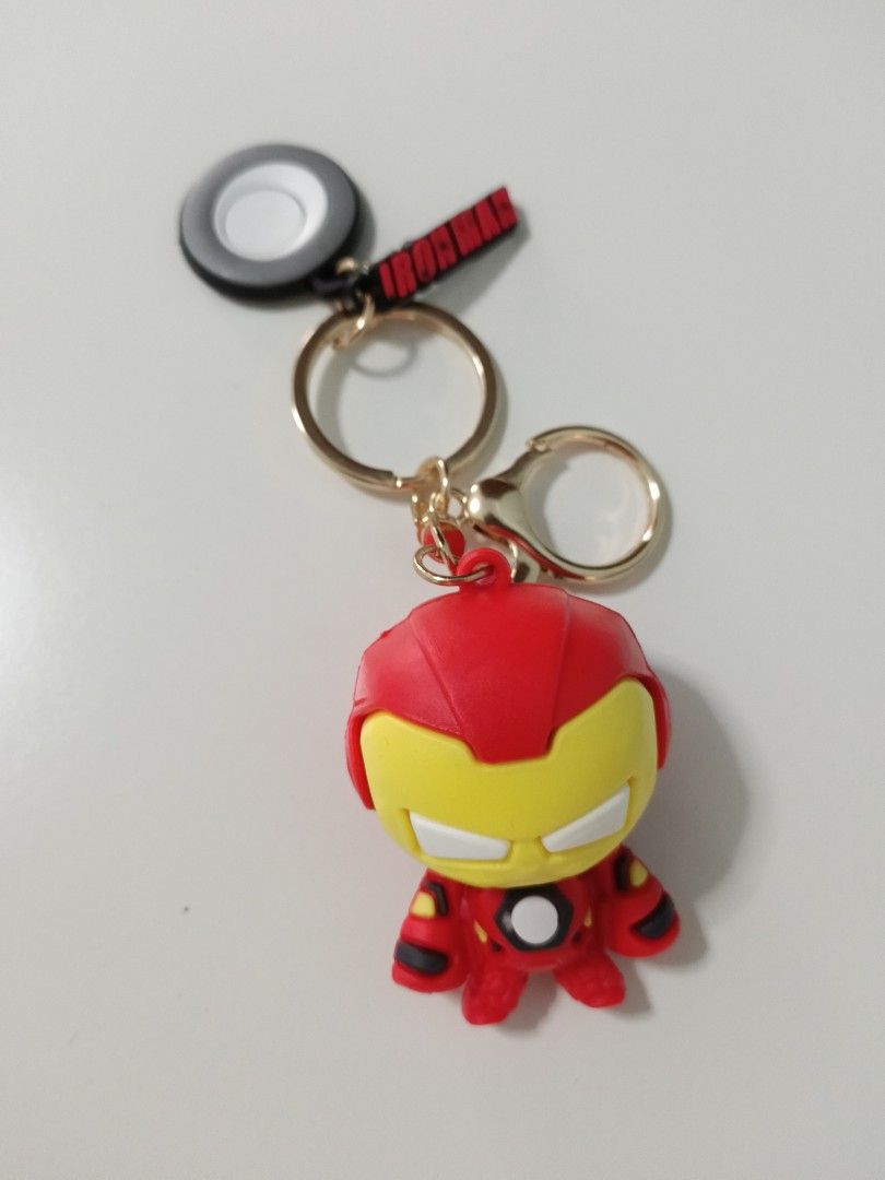 Marvel Iron Man Spider Man Captain America Keychain Ironman Spiderman ...