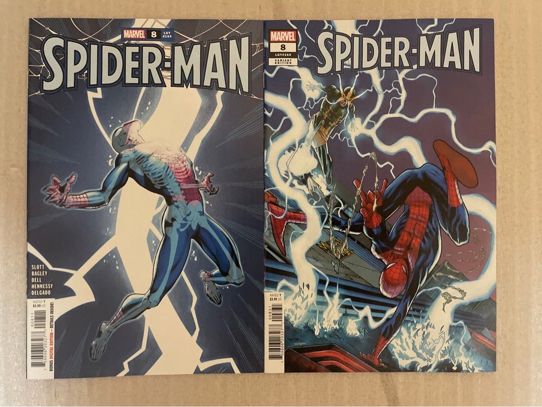 Marvel Spider-Man #8 Cover A & Variant cover - 2nd Appearance of Spider ...