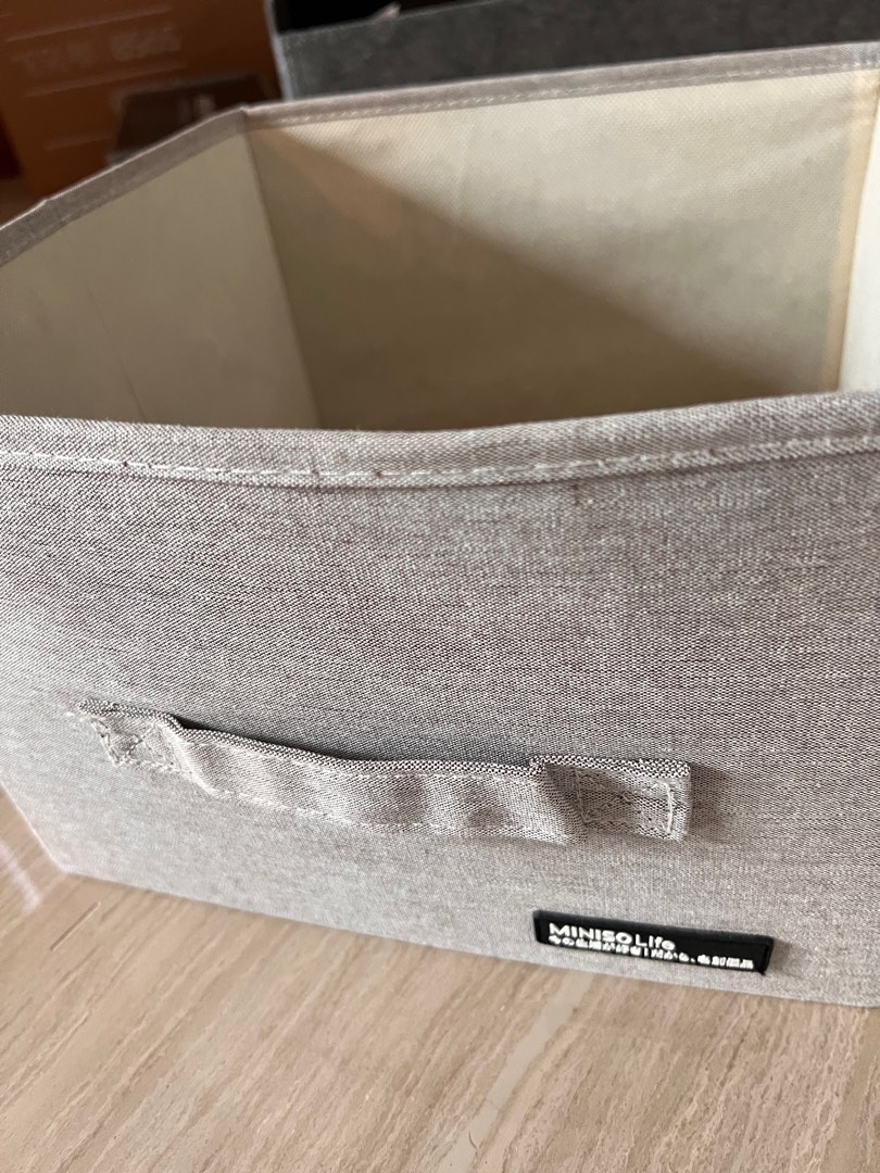 Miniso storage box, Furniture & Home Living, Home Improvement ...