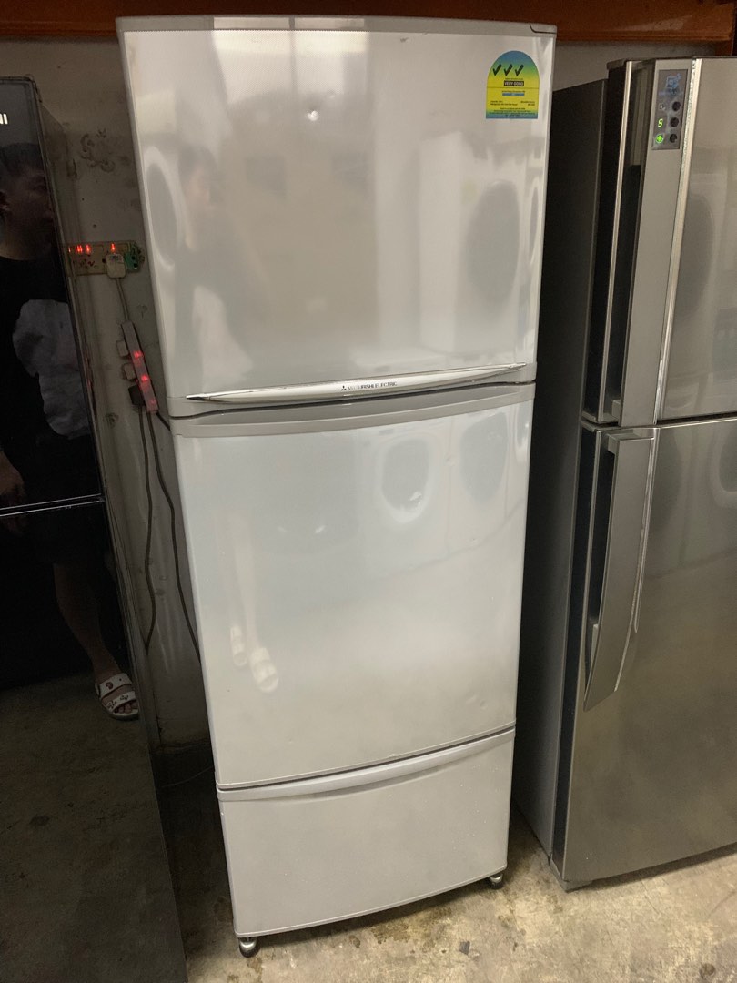 Mitsubishi 3Ticks 3Door Fridge, 342L, TV & Home Appliances, Kitchen ...