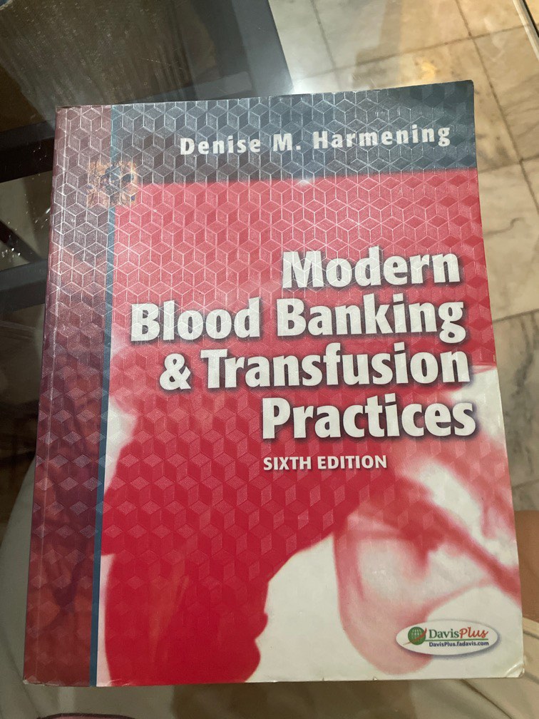 Modern Blood banking by Harmening, Hobbies & Toys, Books & Magazines ...