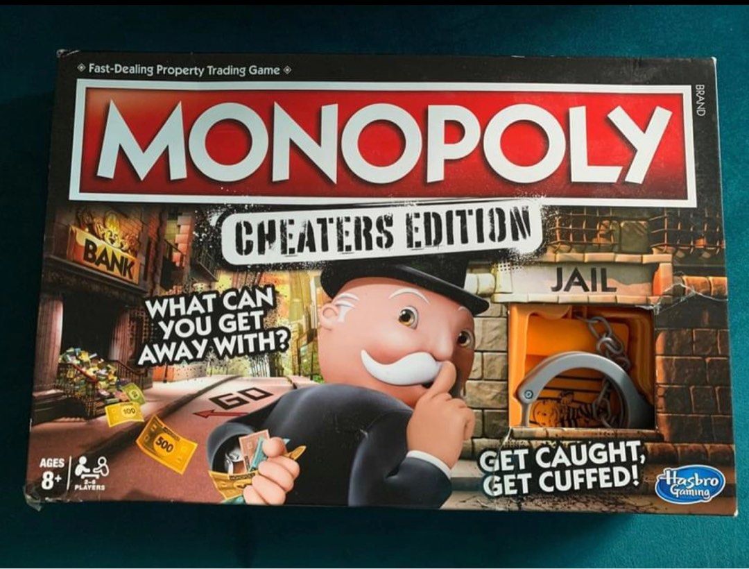 Monopoly Cheaters Edition, Hobbies & Toys, Toys & Games on Carousell