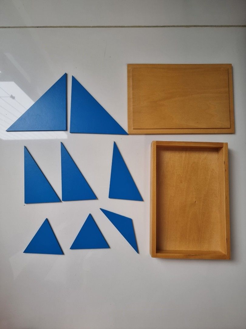 Montessori Blue Rectangular Box, Hobbies & Toys, Toys & Games on Carousell