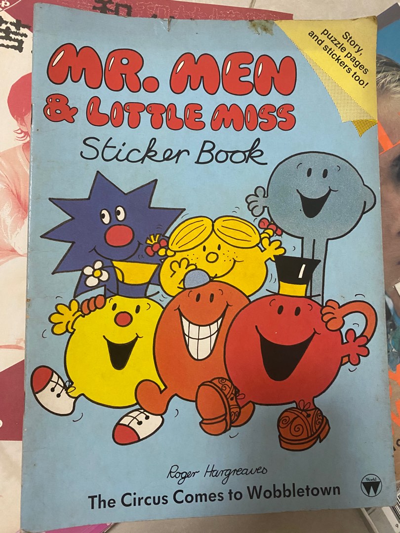 Mr Men & Little Miss Sticker Book The Circus Comes to Wobbletown, 興趣及遊戲 ...