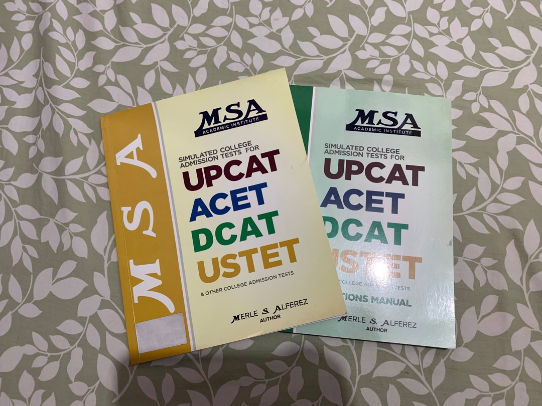 MSA UPCAT ACET DCAT USTET Reviewer, Hobbies & Toys, Books & Magazines ...
