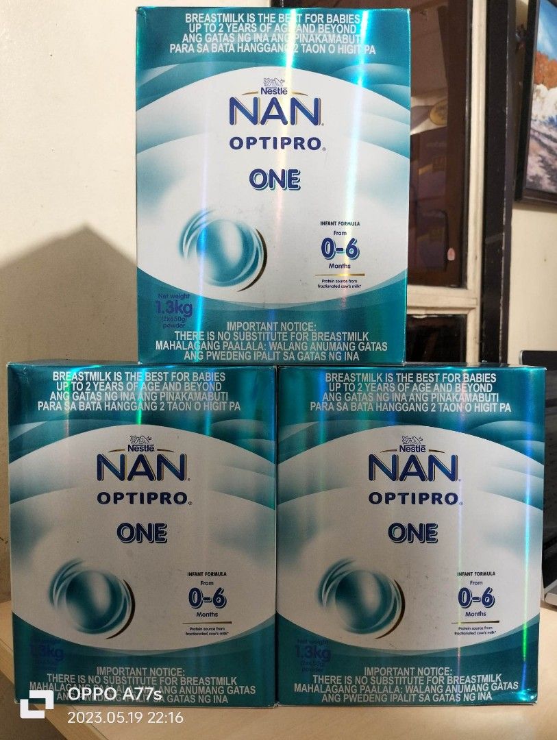 NAN Optipro One 1.3kgs, Babies & Kids, Nursing & Feeding, Weaning ...