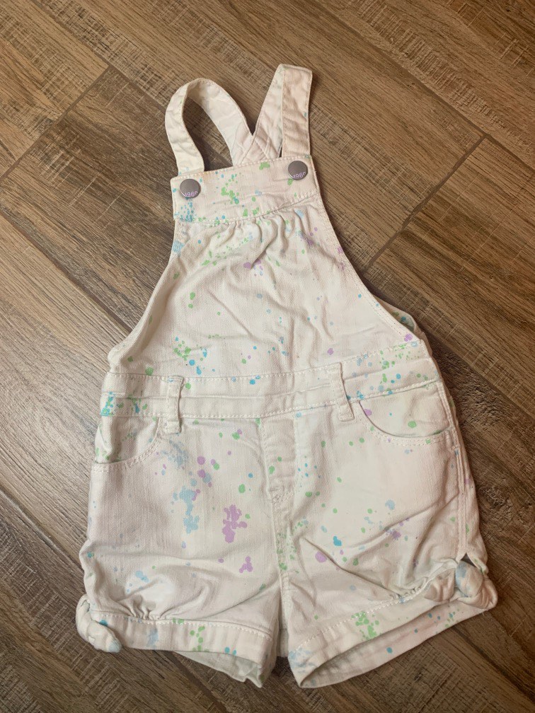 [NC-6] Baby Gap Paint Splatter White Jumper, Babies & Kids, Babies ...