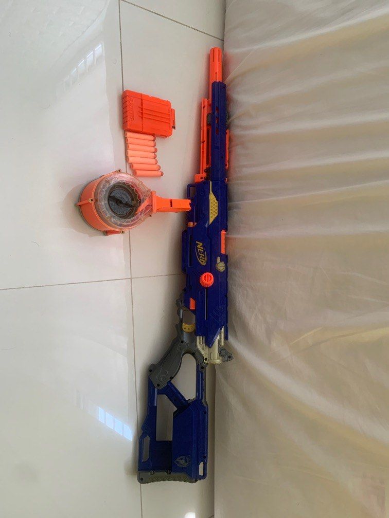 Nerf gun long strike, Hobbies & Toys, Toys & Games on Carousell