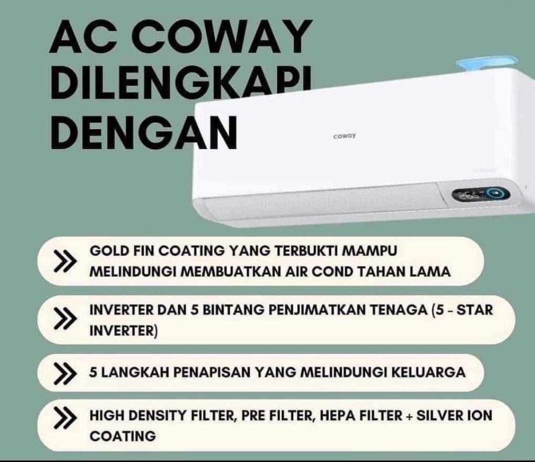 New Aircond coway with inverter saving energy, TV & Home Appliances ...