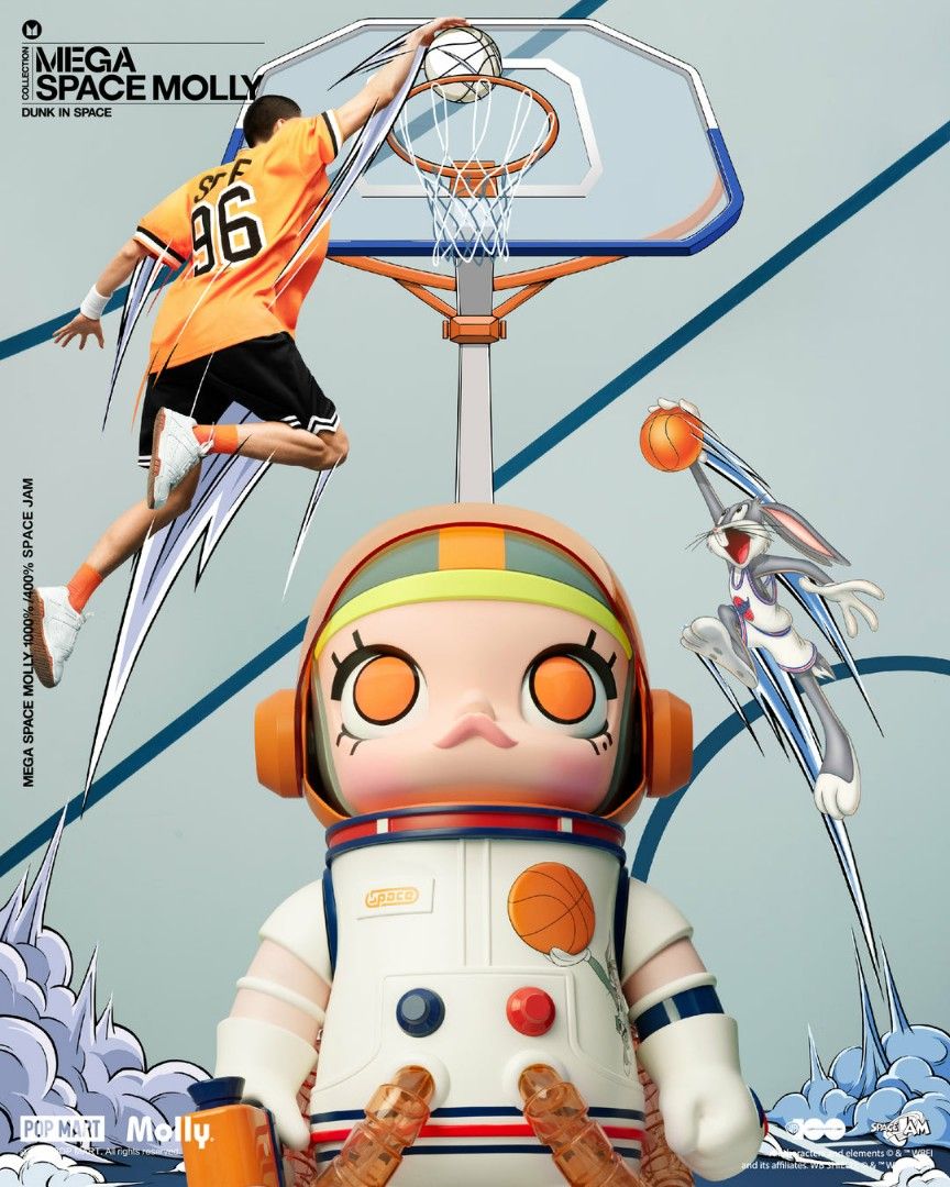 [NEW! POPMART] POPMART MEGA SPACE MOLLY 1000% AND 400% SPACE JAM SERIES ...