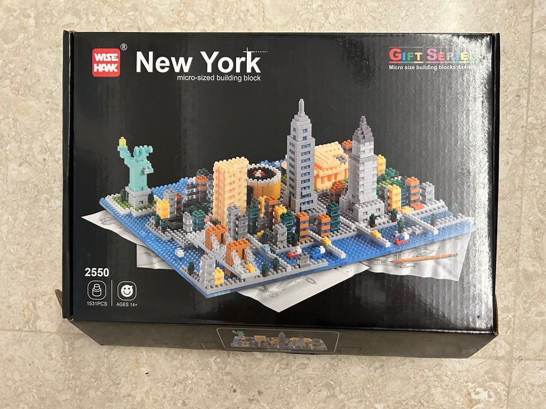 New York Nanoblocks Building Blocks, Hobbies & Toys, Toys & Games on ...