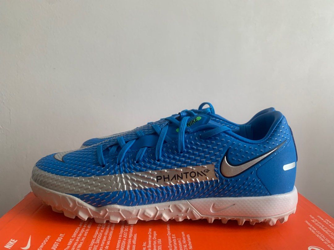Nike Air Phantom Blue Football/Soccer Shoes, Men's Fashion, Footwear ...