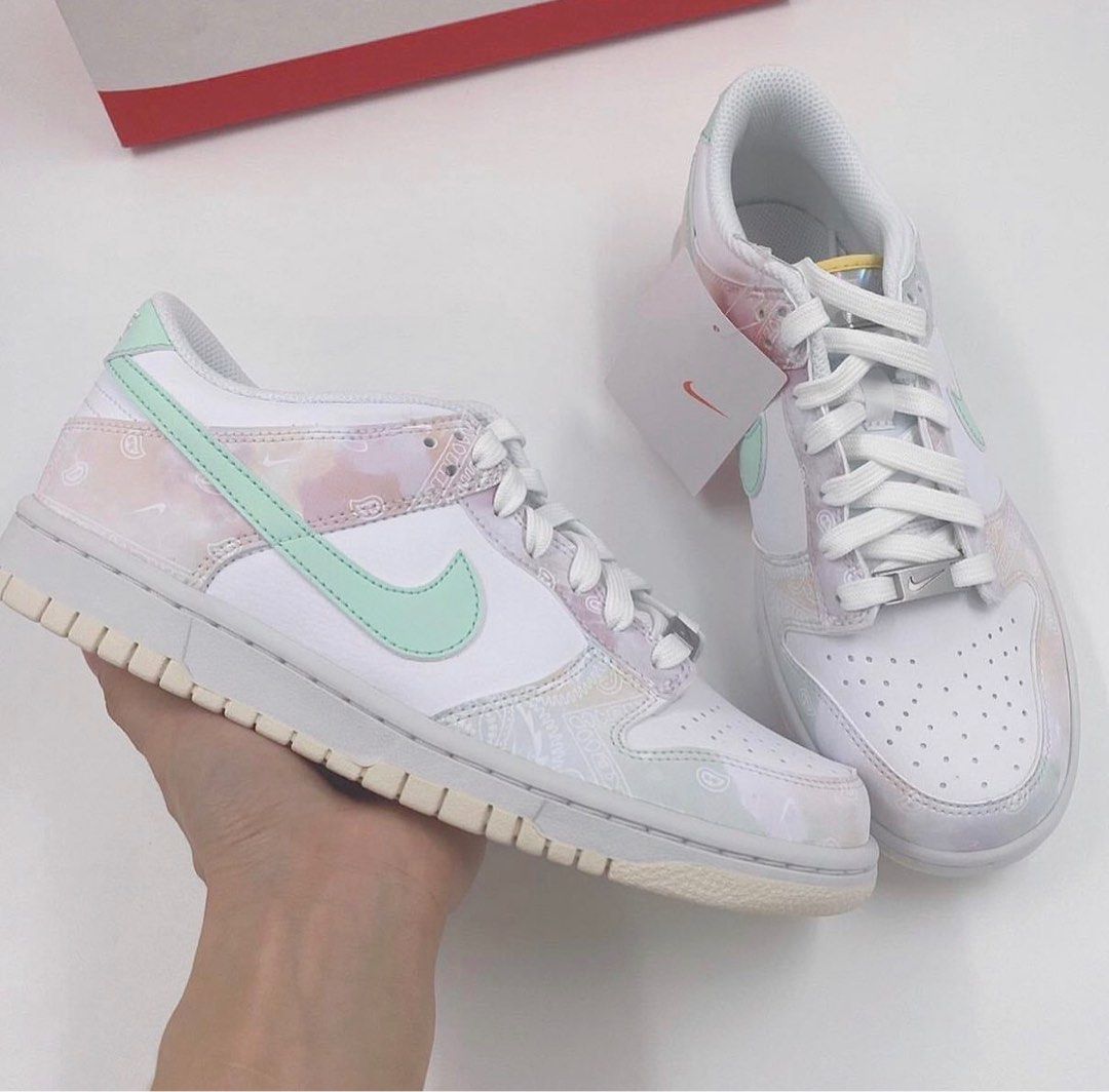 Nike Dunk Low Pastel Paisley, Women's Fashion, Footwear, Sneakers on ...