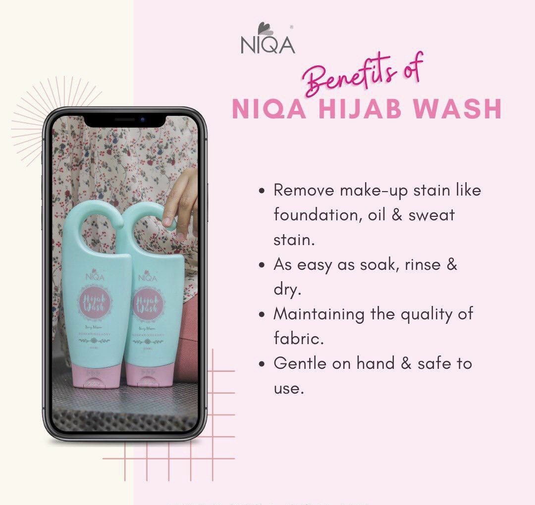 NIQA Hijab Wash, Furniture & Home Living, Cleaning & Homecare Supplies ...