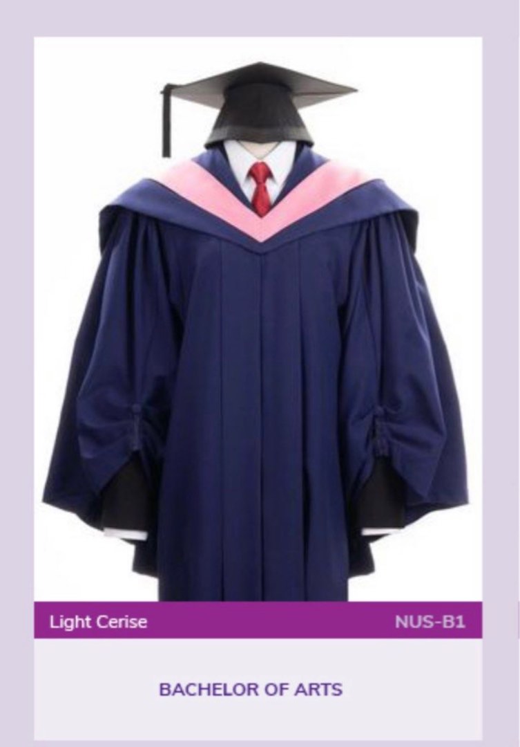 NUS Graduation Gown (Bachelor of Arts), Men's Fashion, Coats, Jackets ...