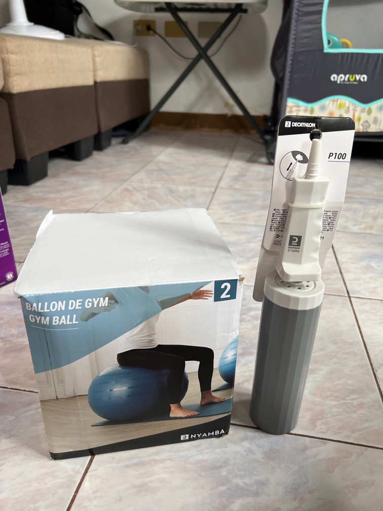 Nyamba Gym Ball with air pump on Carousell