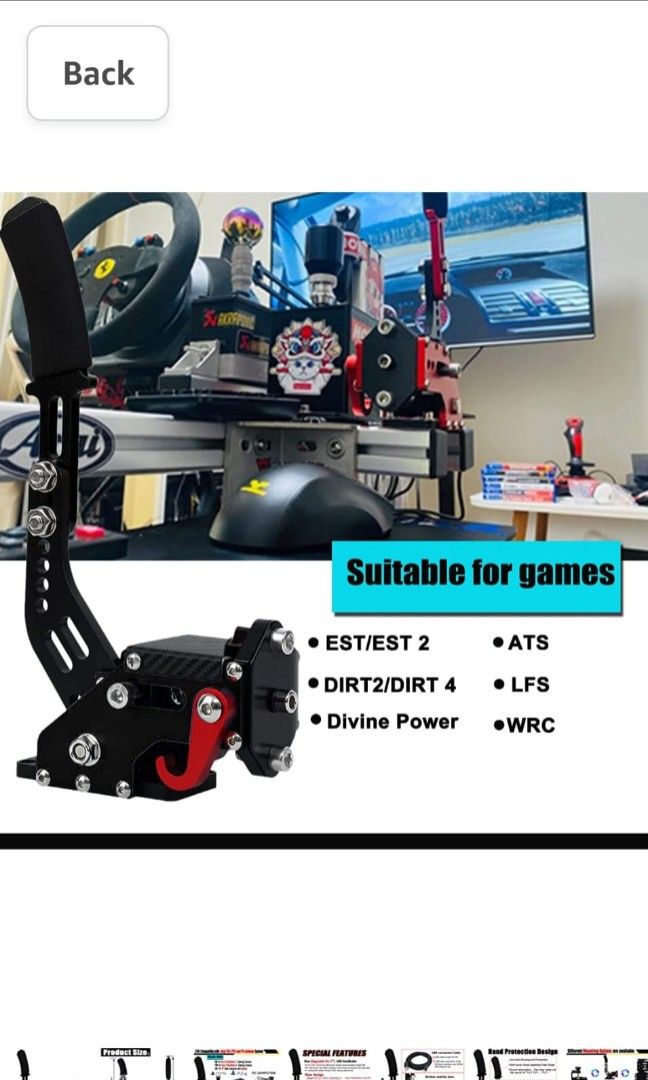 Obokidly Upgrade 3-in-1 Upgrade 4th GEN USB Handbrake Support G29 ...