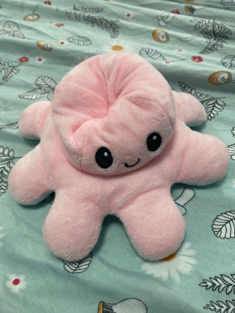 Octopus plushie flippable, Hobbies & Toys, Toys & Games on Carousell