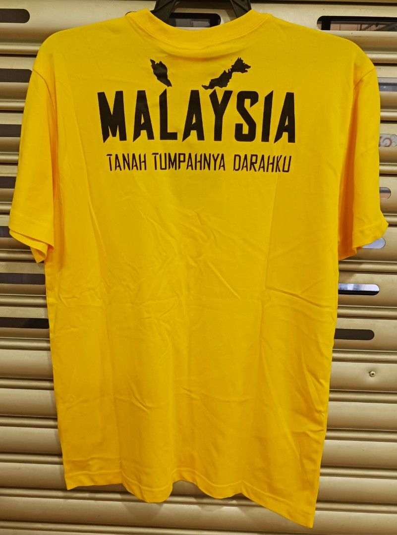 Official Tshirt Harimau Malaya Kuning, Men's Fashion, Tops & Sets ...
