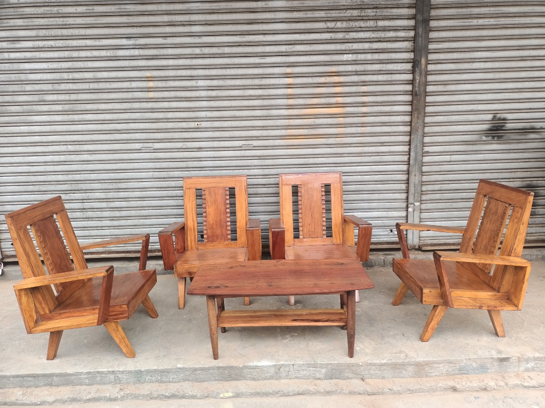 Old Narra Ambassador Chair with Table, Furniture & Home Living ...