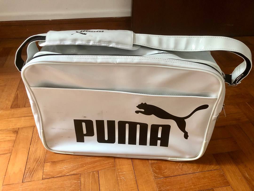 Original PUMA shoulder bag white, Luxury, Bags & Wallets on Carousell